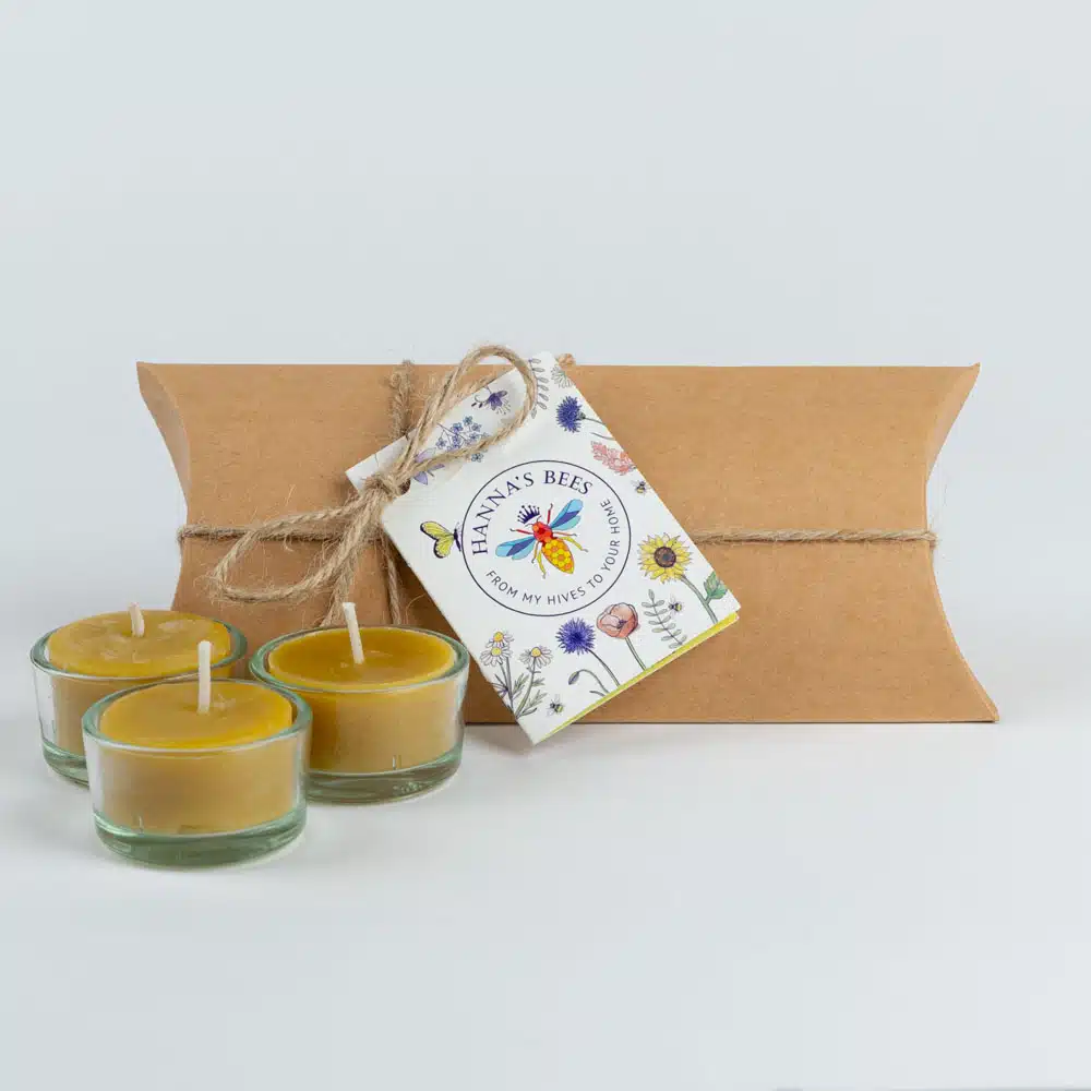 Beeswax Tealight Candles - Irish Gift Set - Hanna's Bees